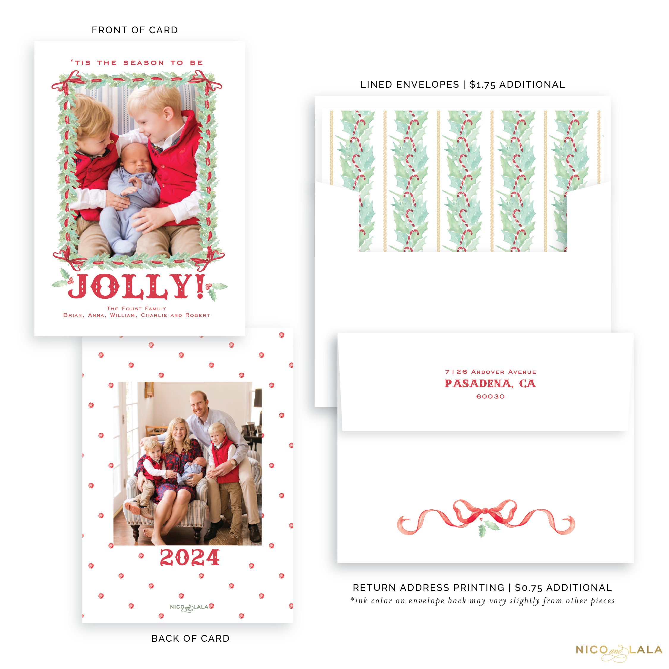 Jolly Christmas Card – Nico and Lala