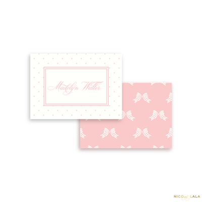 Swiss Dot Calling Cards – Nico and Lala