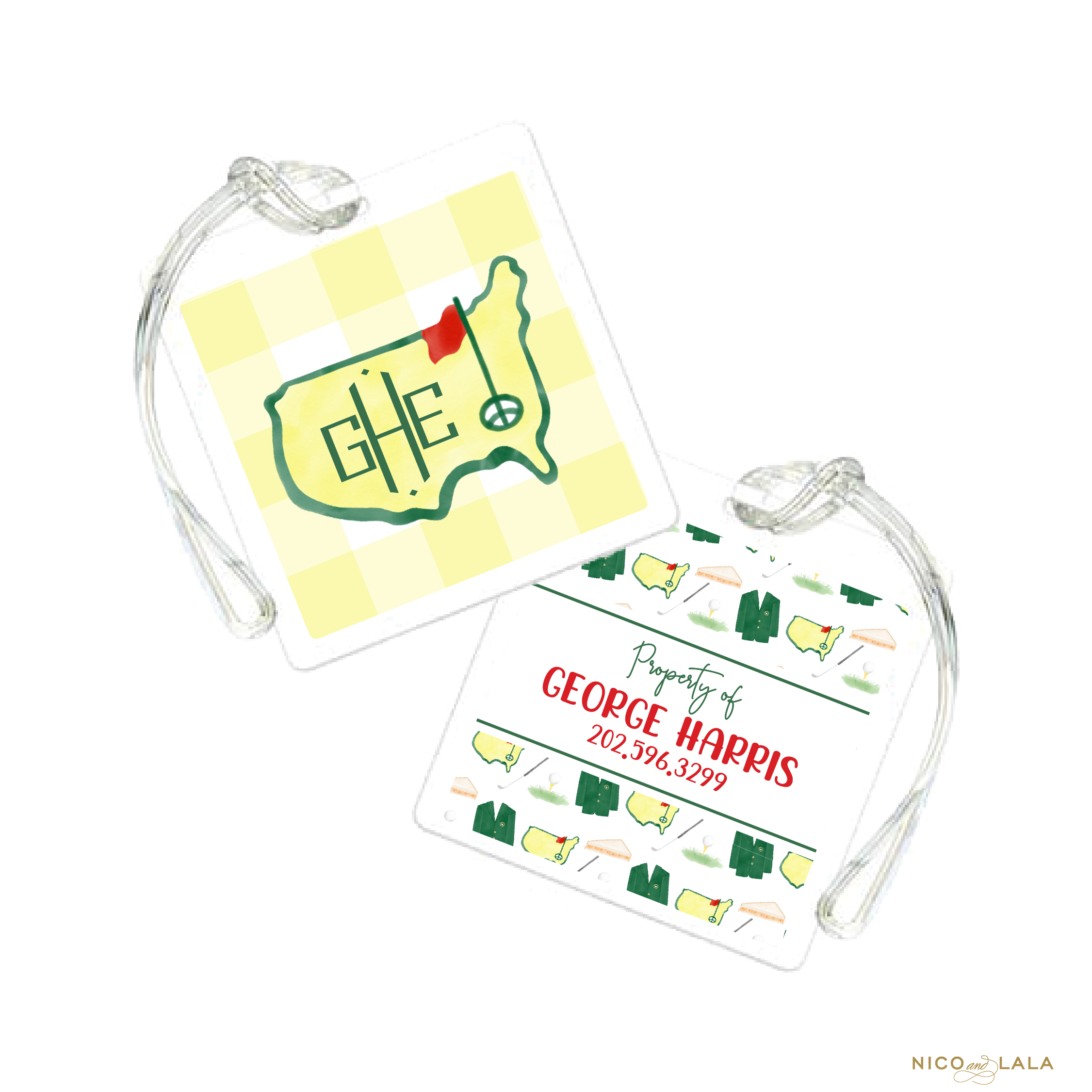 Masters Bag Tag | Nico and Lala