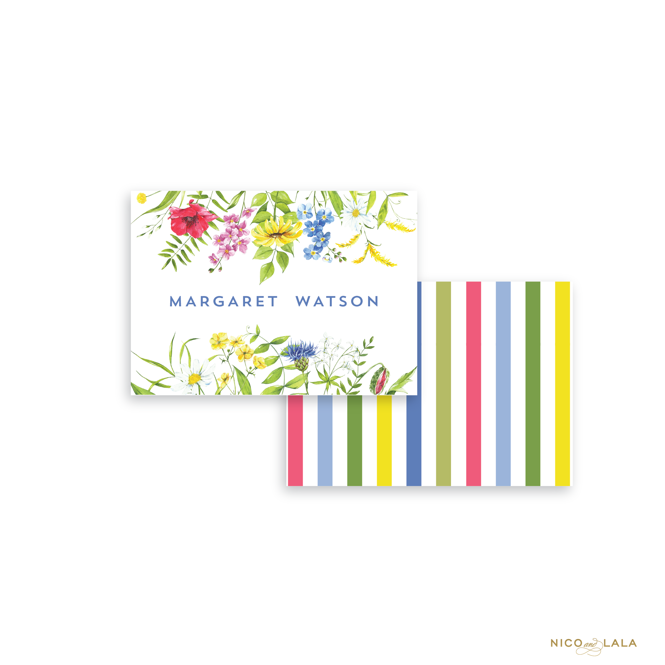 Wildflower Calling Cards | Nico and Lala