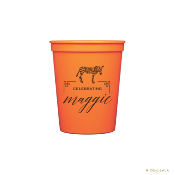 CHIC ZEBRA PARTY STADIUM CUPS – Nico and Lala